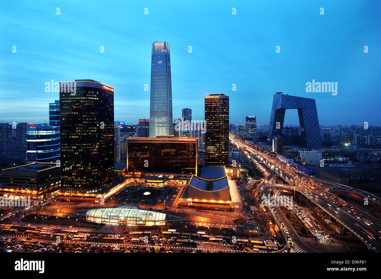 Prosperous modern cityscape at night hi-res stock photography and ...