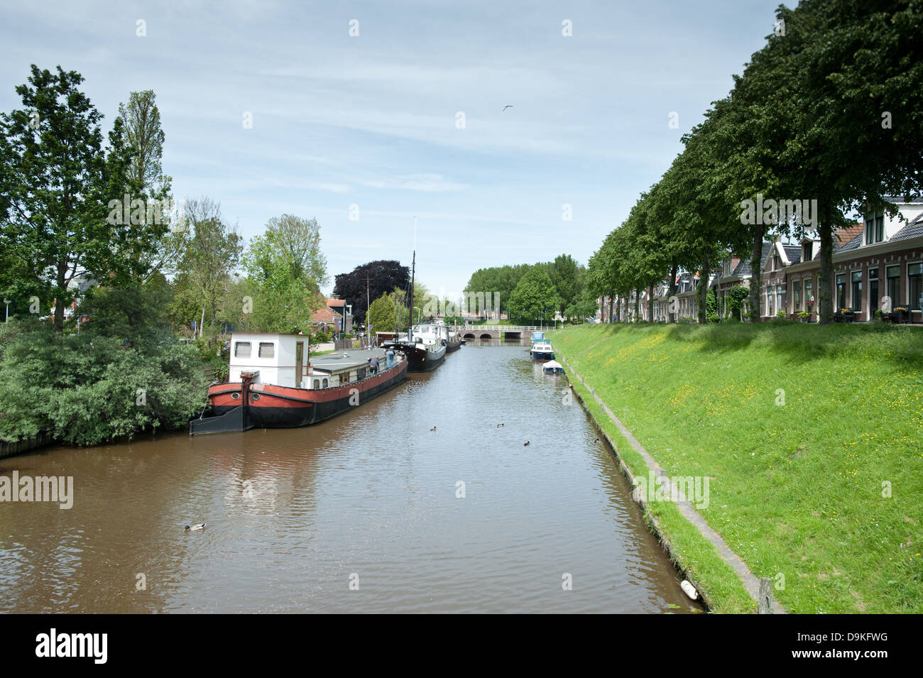old city of dokkum in friesland the netherlands Stock Photo - Alamy