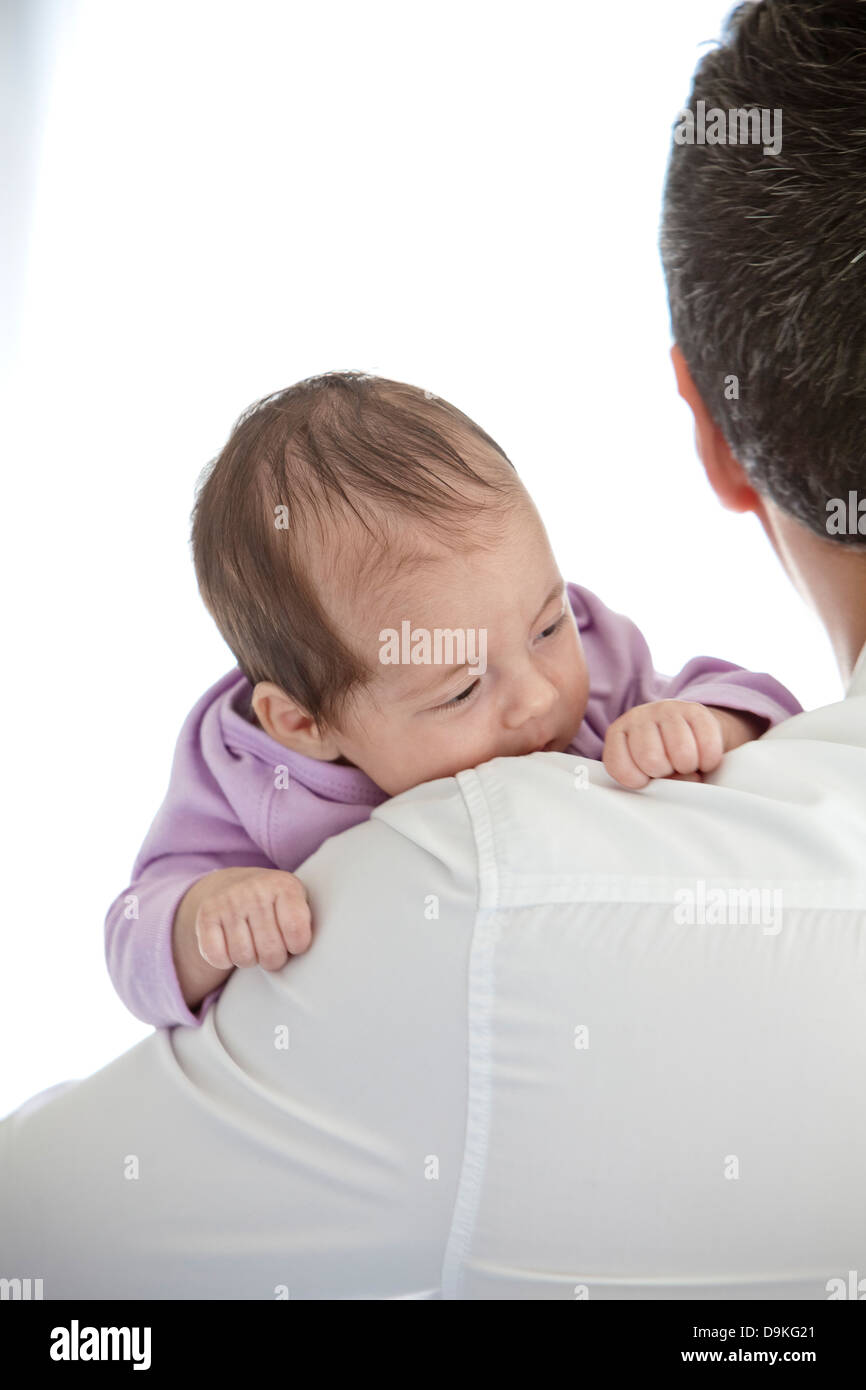 father and newborn baby girl Stock Photo - Alamy