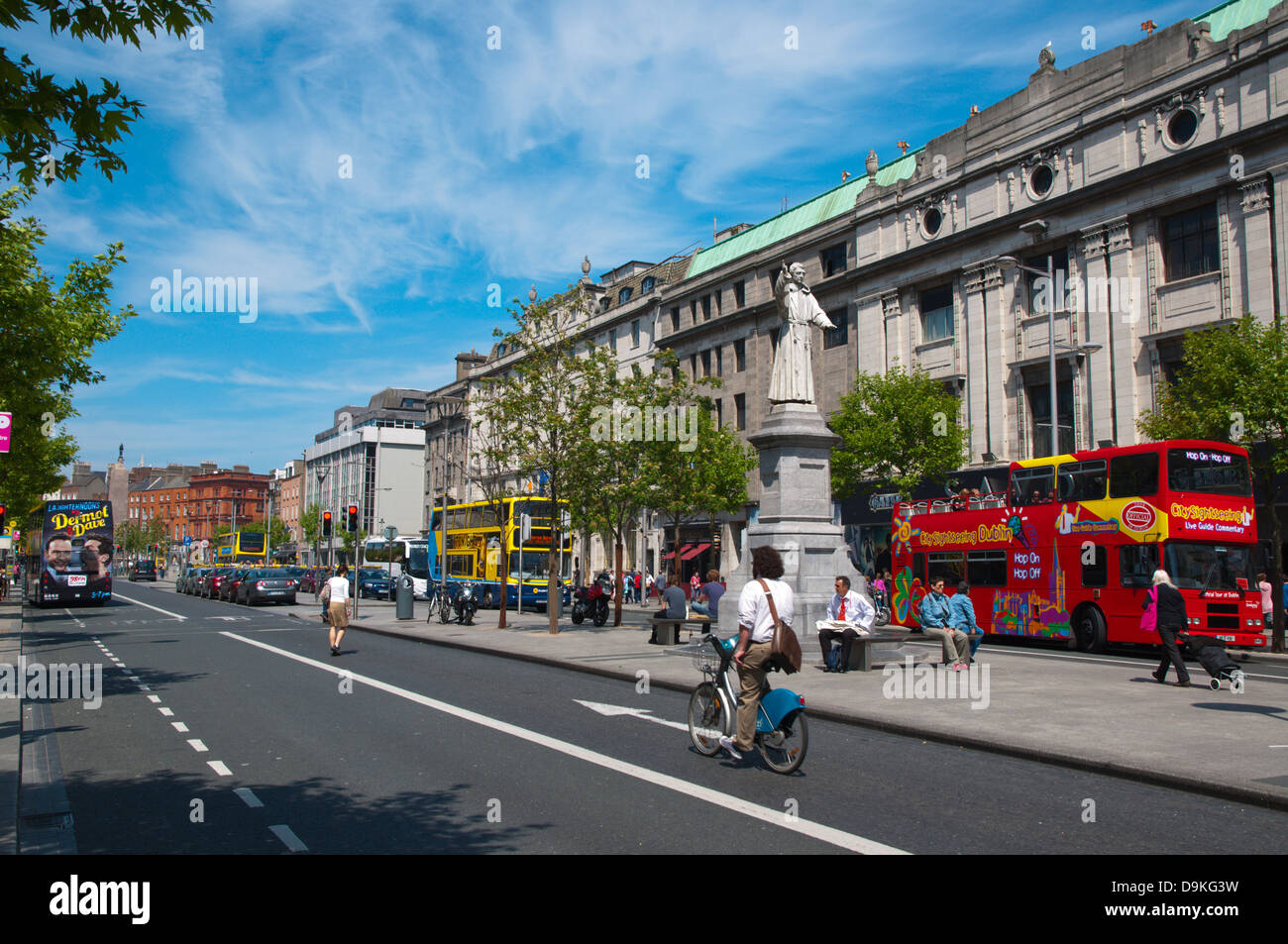 O'Connell street central Dublin Ireland Europe Stock Photo - Alamy