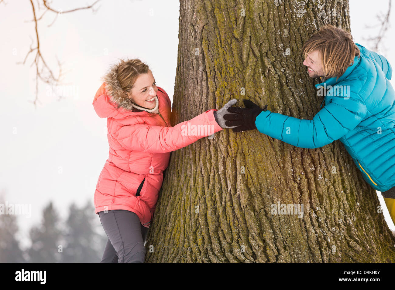 Hugging tree hi-res stock photography and images - Alamy