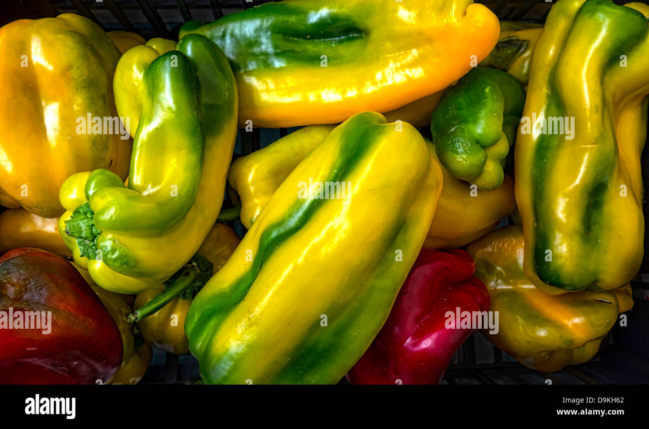 Colorful bell peppers hi-res stock photography and images - Alamy