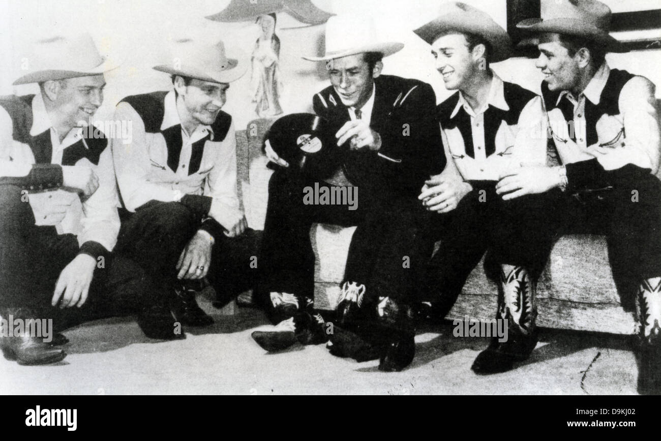 HANK WILLIAMS (1923-1953) US Country and Western musician with his ...