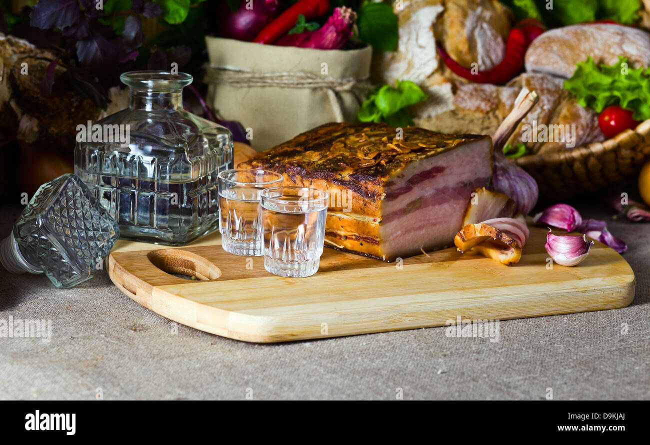 Vodka and meat hi-res stock photography and images - Alamy