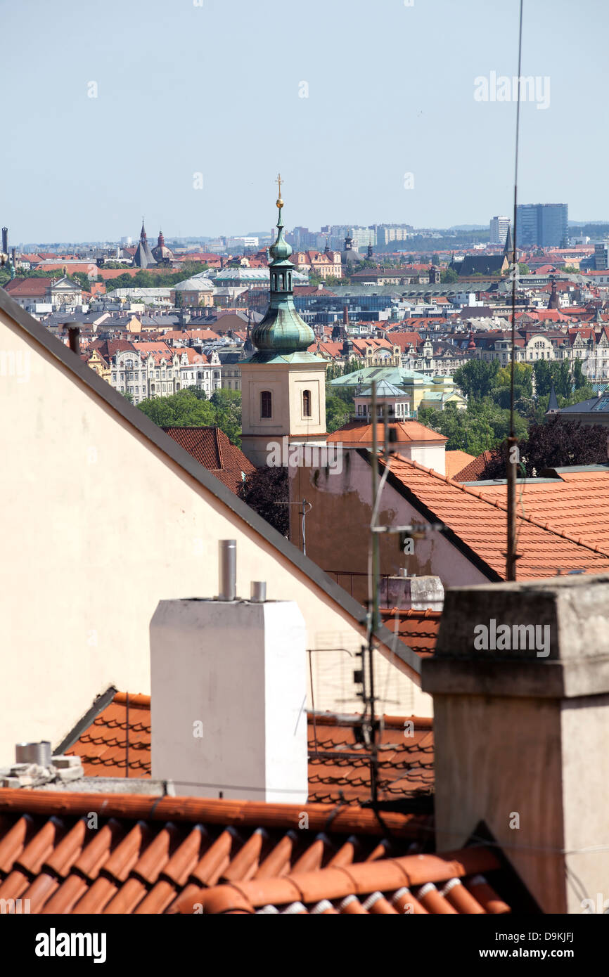 Rooftops of Prague, Czech Republic, Europe Stock Photo - Alamy