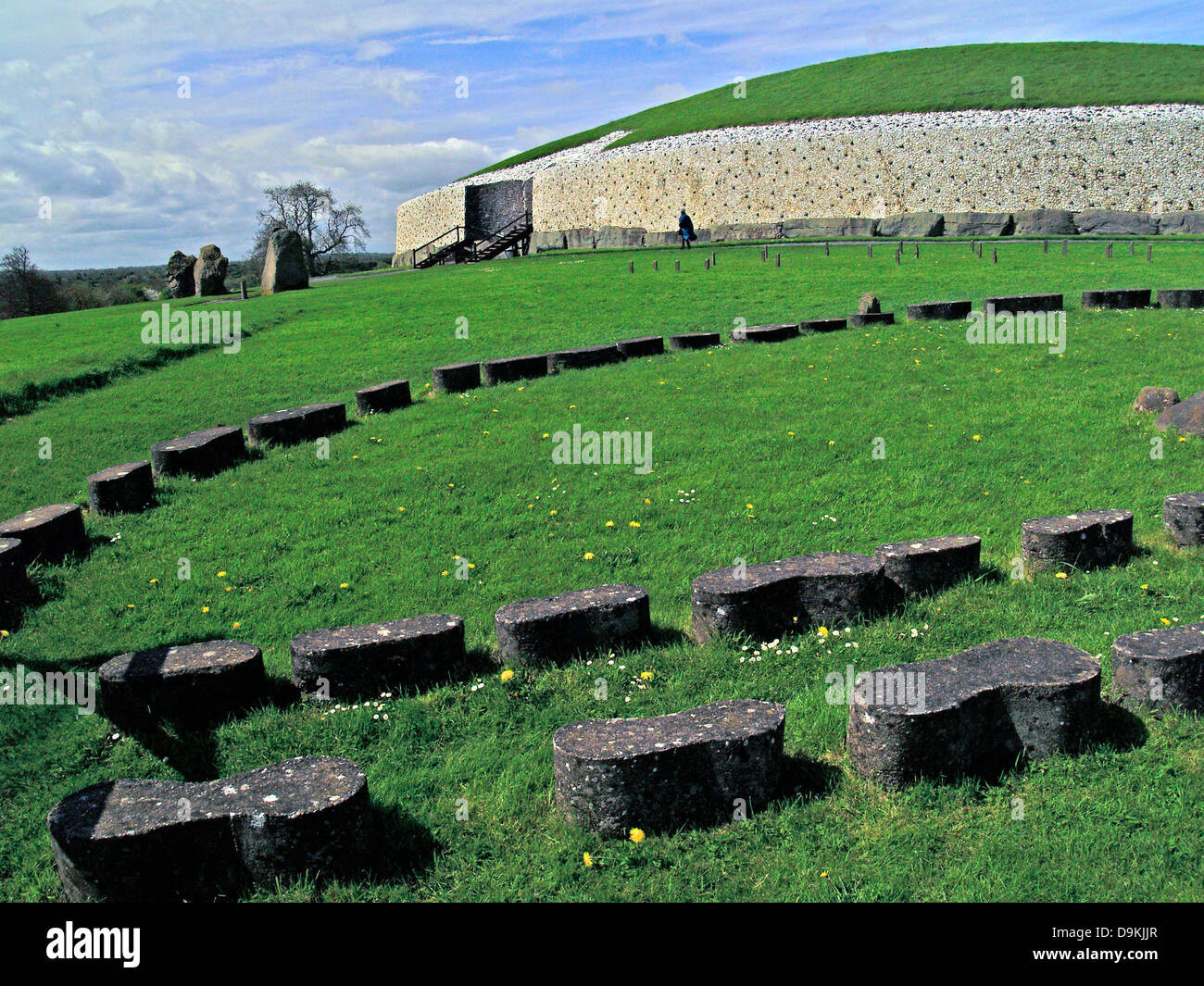 The Neolithic passage tomb of Newgrange in County Meath,Ireland Stock ...