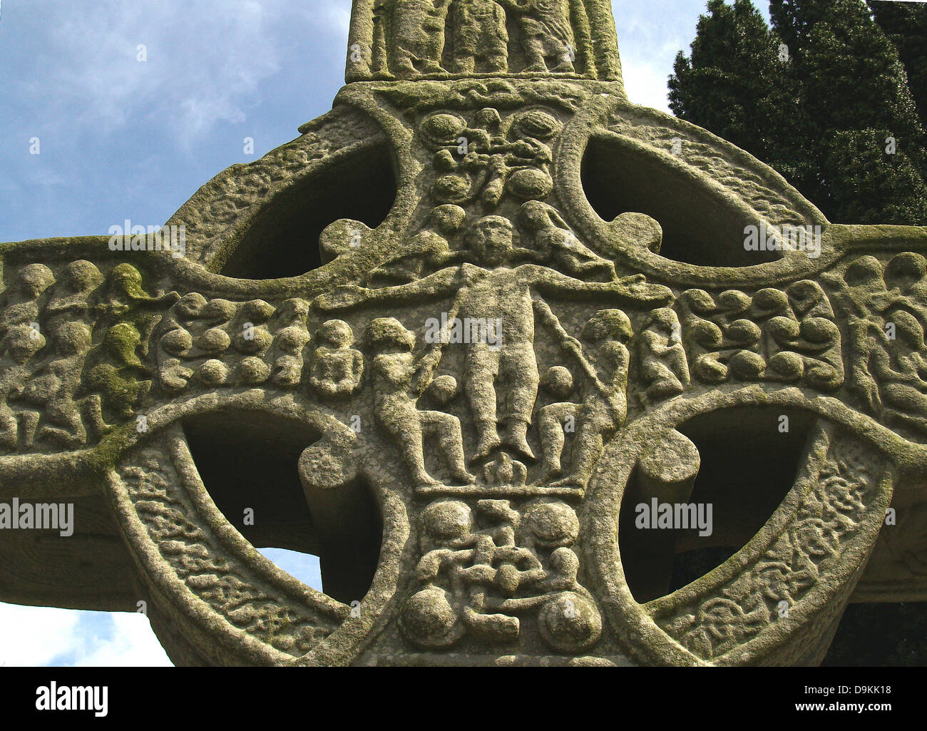 Muiredach's Cross at Monasterboice monastic site showing the ...