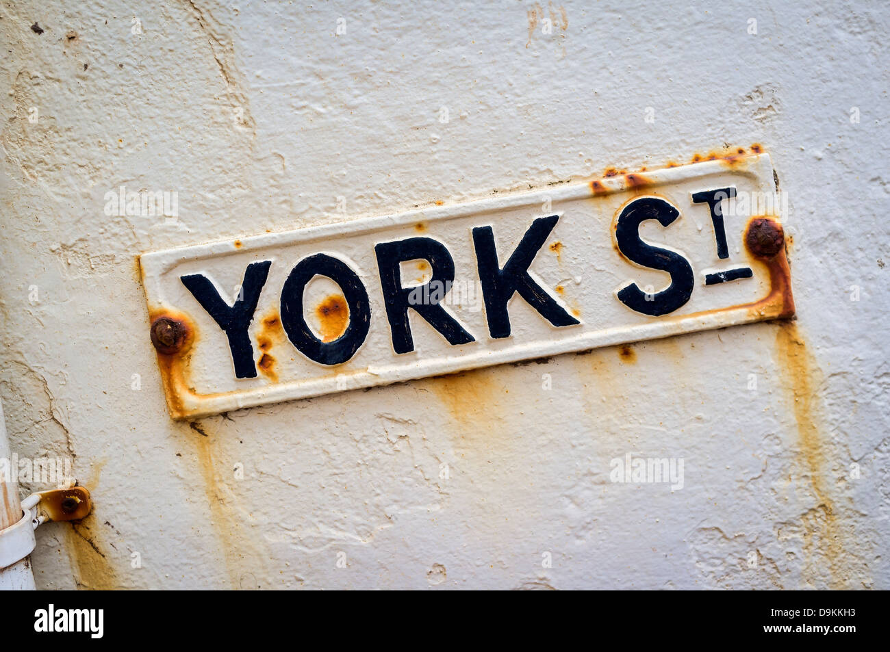 York Street Road Sign, Sidmouth, Devon, Britain Stock Photo - Alamy