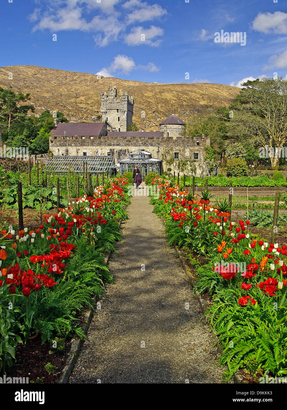 The gardens of Glenveagh Castle,County Donegal,Ireland Stock Photo - Alamy