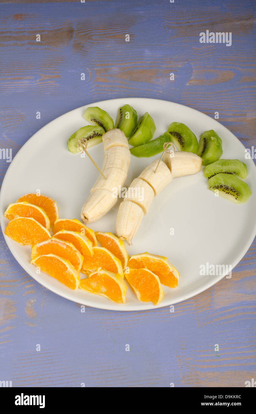 Healthy dessert for kids fancily decorated Stock Photo - Alamy