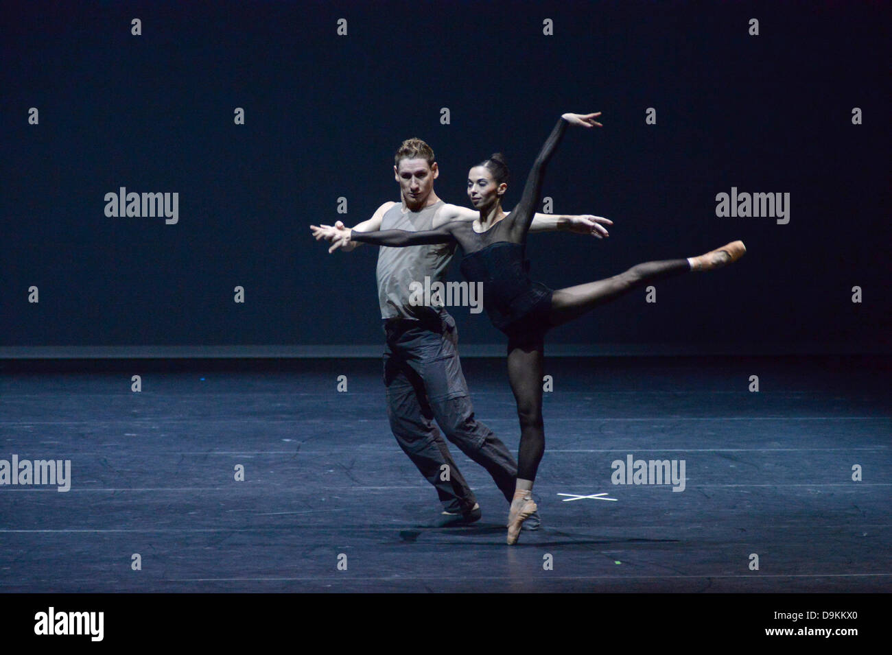 Dancers from the Bavarian State Ballet rehearse scenes from the ballet ...