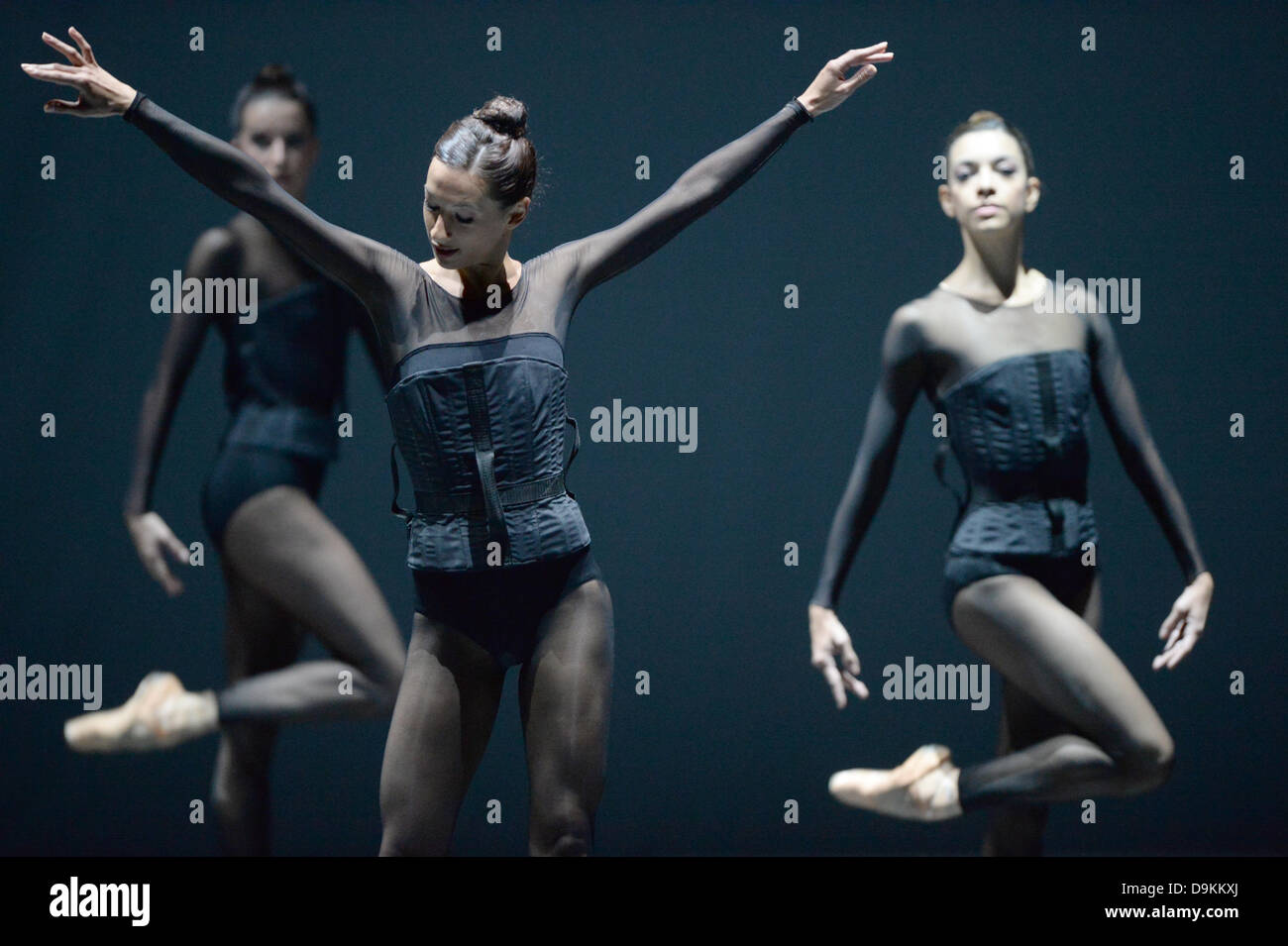 Dancers from the Bavarian State Ballet rehearse scenes from the ballet ...