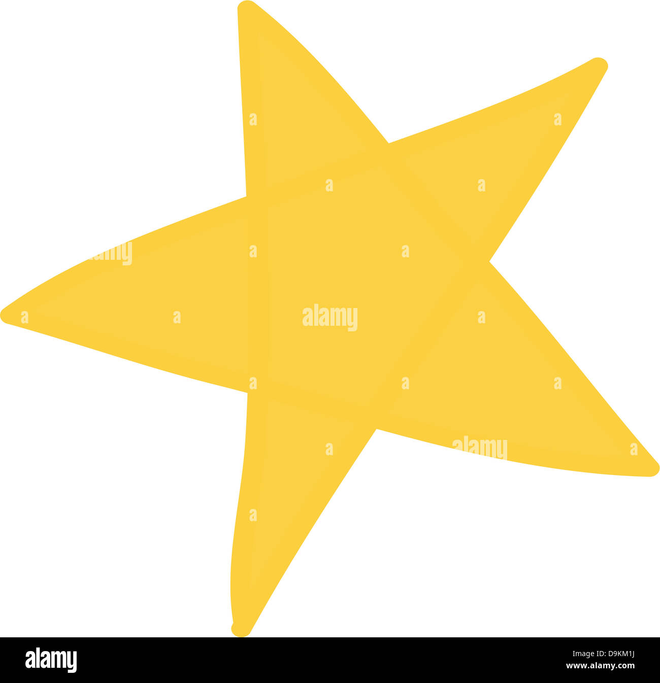 yellow star on white background Stock Photo - Alamy