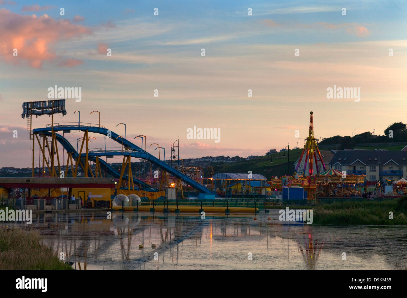 The Summer Fairground, Tramore, County Waterford, Ireland Stock Photo ...