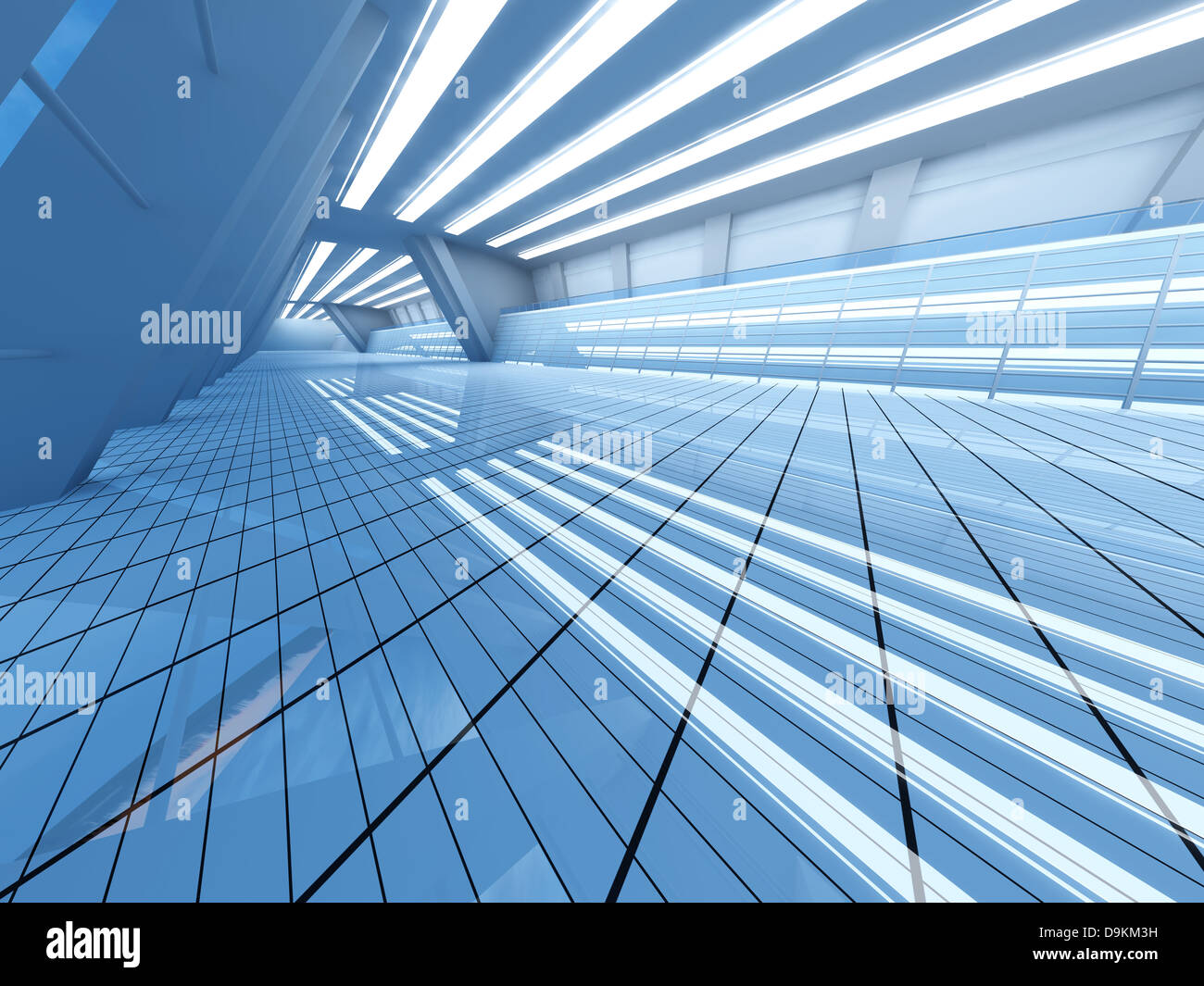 3D rendered Illustration. Airport architecture visualization Stock ...