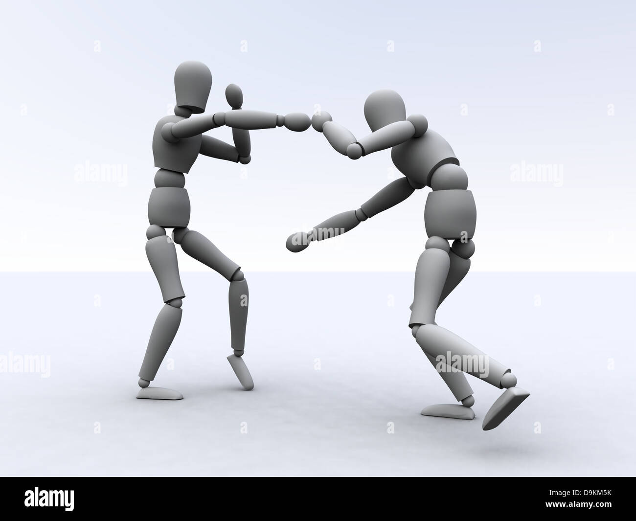 Boxing. 3D rendered Illustration Stock Photo - Alamy