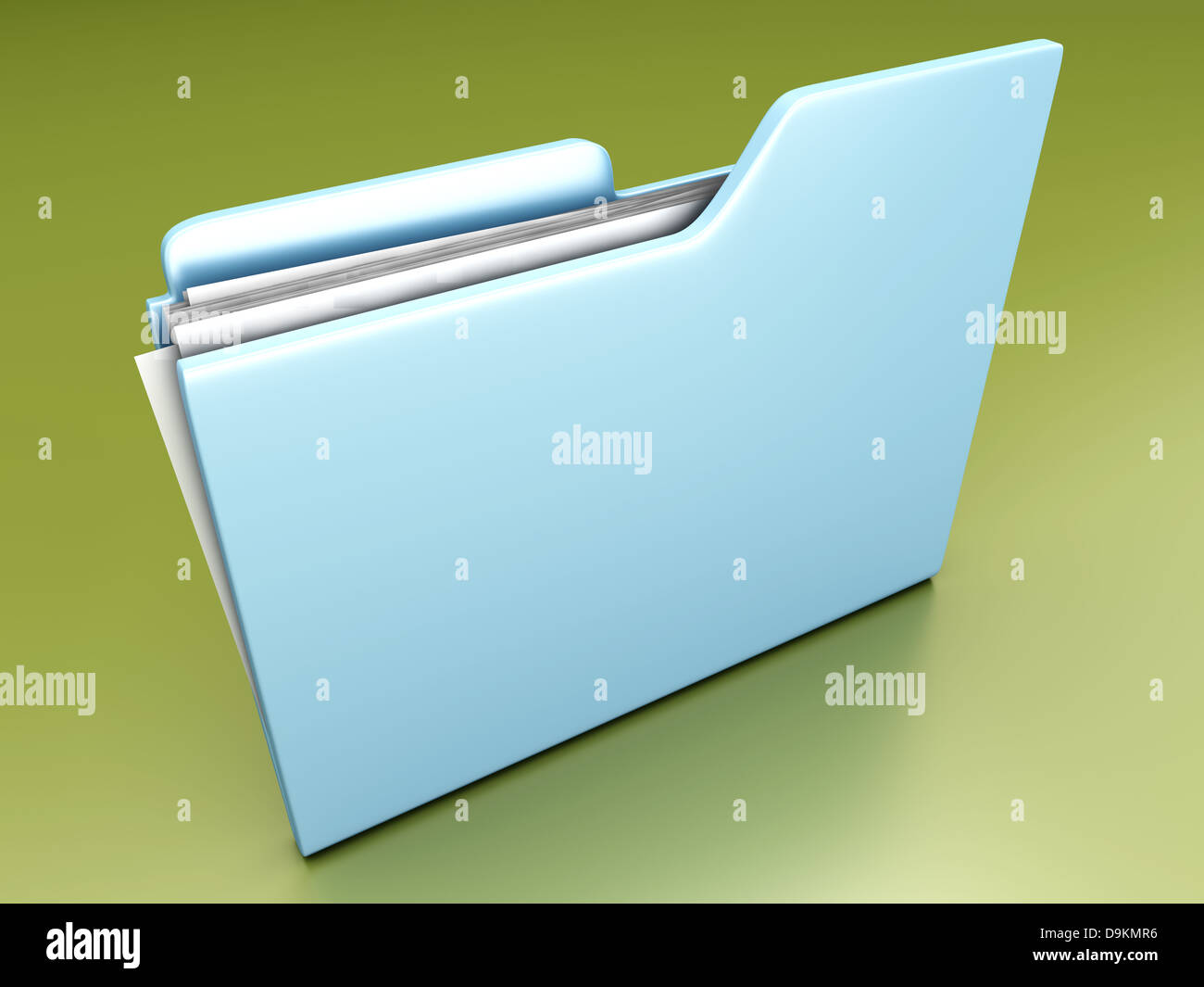 A File or Folder. 3D illustration Stock Photo - Alamy