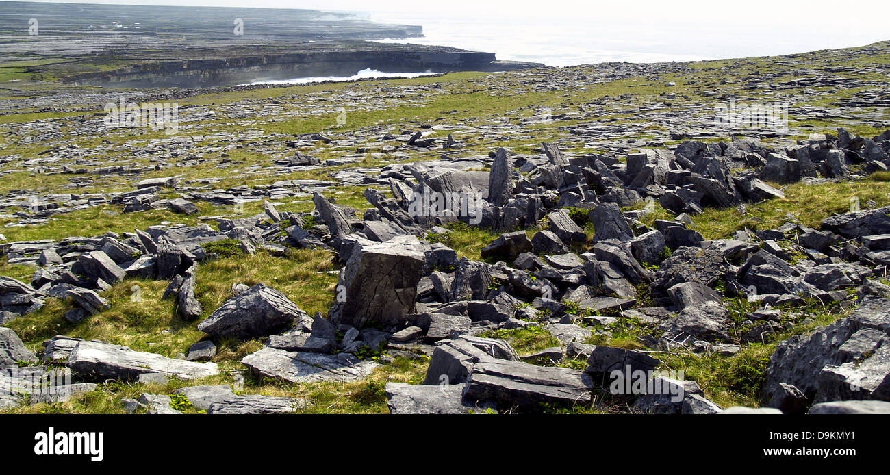 Rock strewn landscape of Inishmore,Aran Islands,Ireland Stock Photo - Alamy