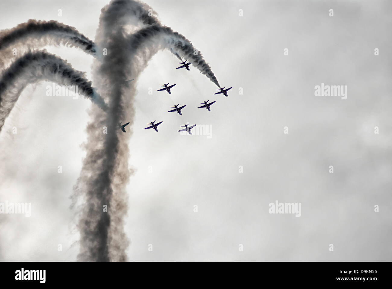 Red Arrow display team Stock Photo - Alamy