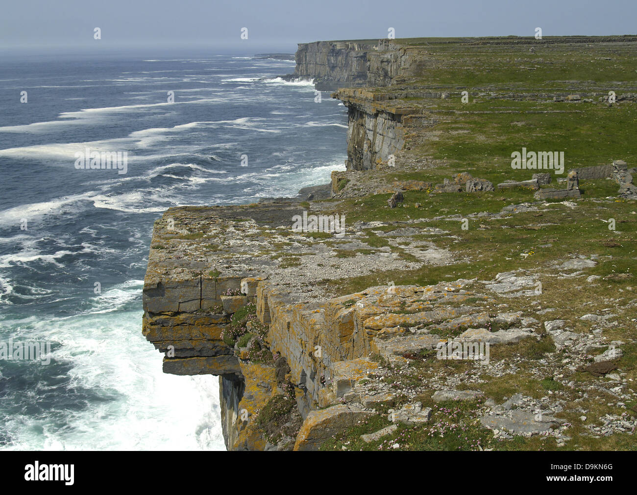 The rugged cliffs of Inishmore,Aran Islands,Ireland Stock Photo - Alamy