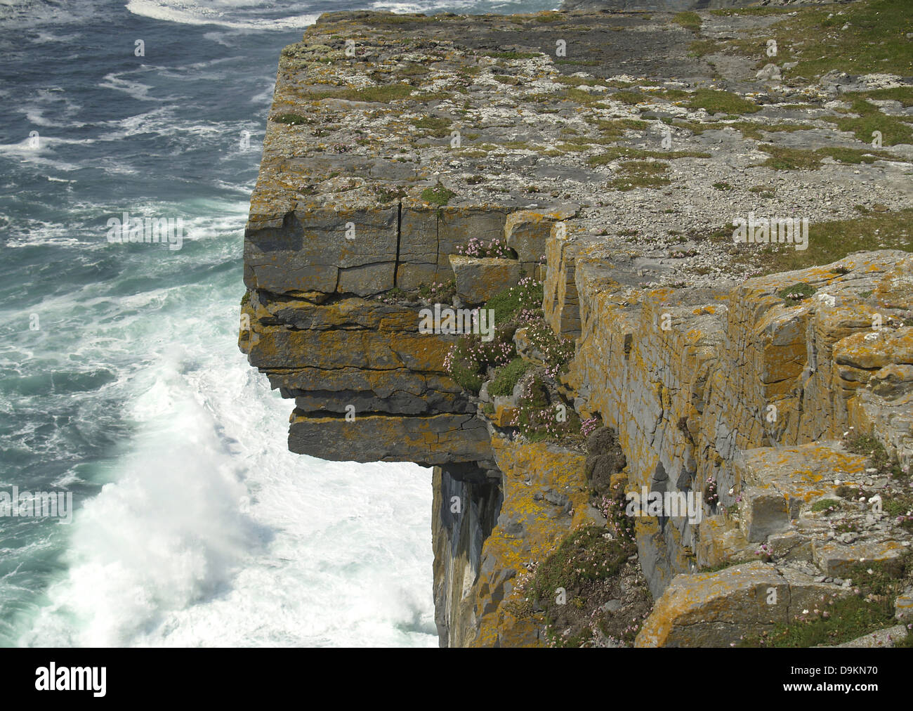 The rugged cliffs of Inishmore,Aran Islands,Ireland Stock Photo - Alamy