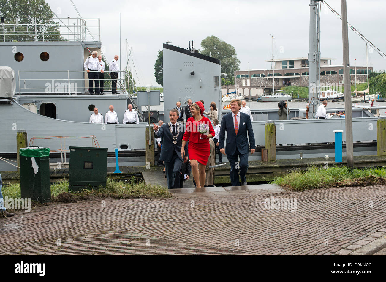 Hellevoetsluis,HOLLAND - JUNE 21:King Willem Alexander and Queen maxima ...