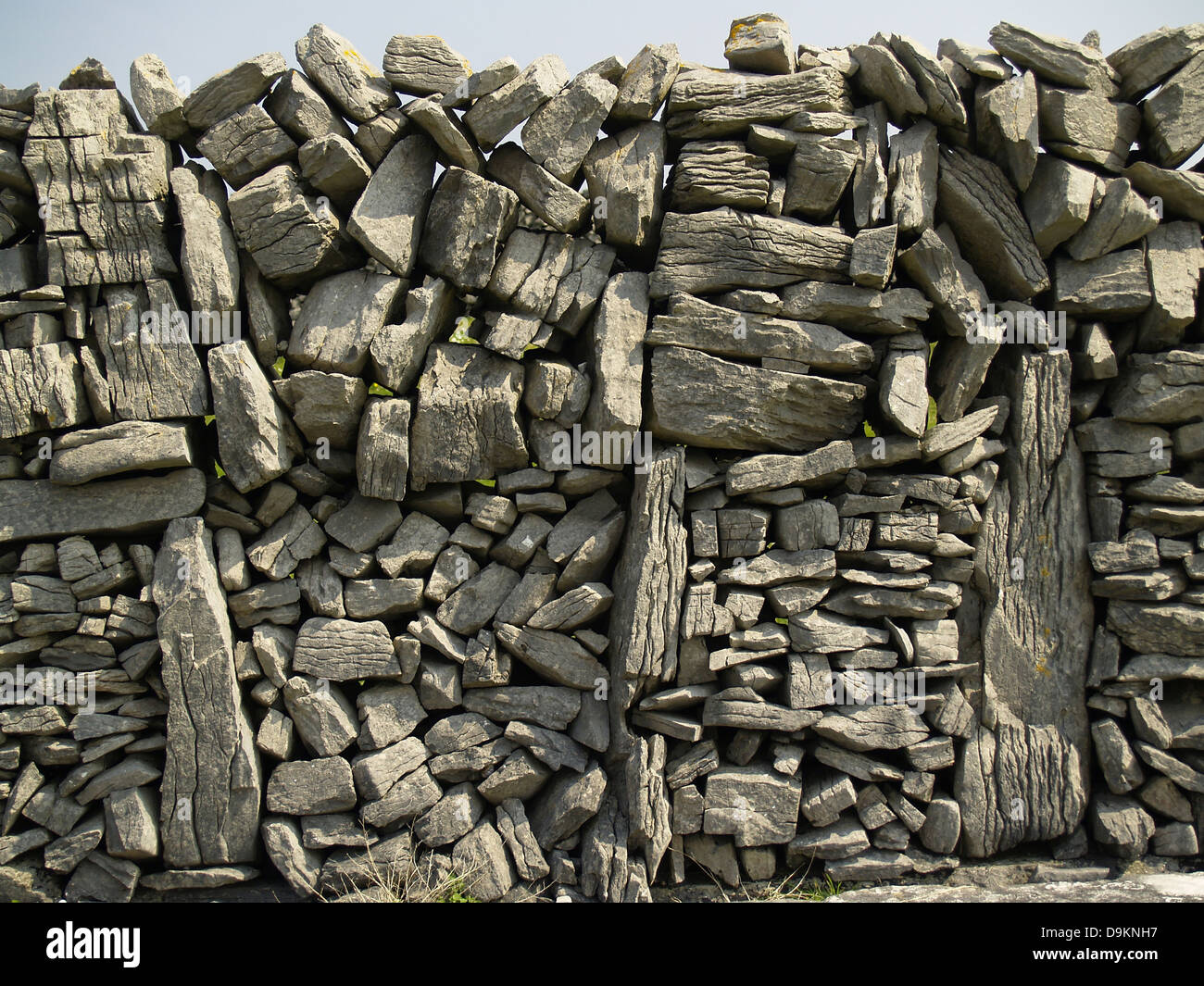 Stacked stone fence on Inishmore,Aran Islands,Ireland Stock Photo - Alamy