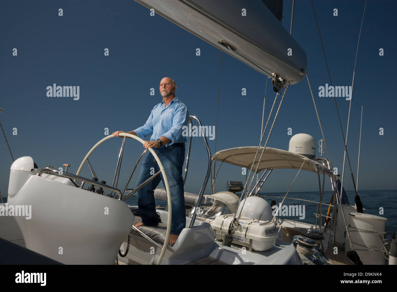 SAN DIEGO, CA – APRIL 19: Dr. Craig Venter on his Sail Boat in San ...