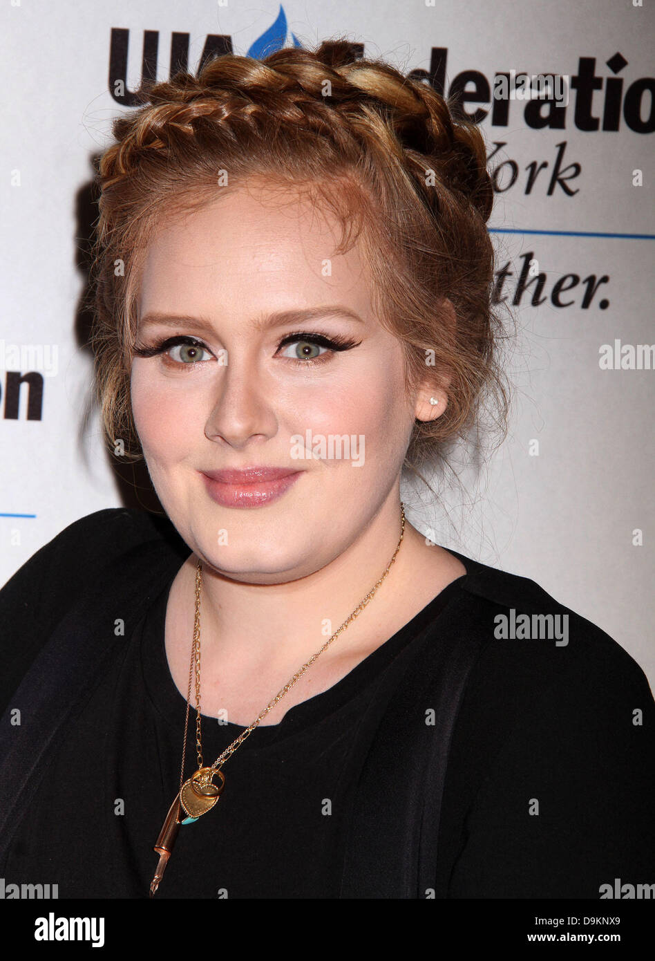 New York, USA. 21st June, 2013. Singer ADELE attends the UJA-Federation ...