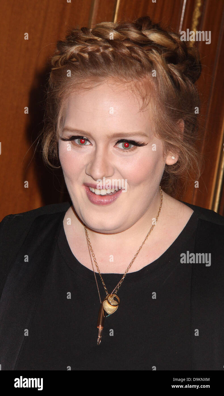 New York, USA. 21st June, 2013. Singer ADELE attends the UJA-Federation ...