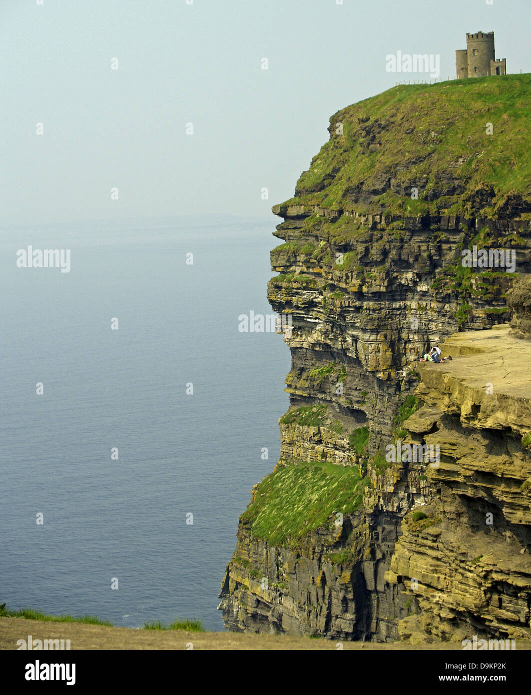 The watchtower overlooking the Cliffs of Moher,County Clare,Ireland ...
