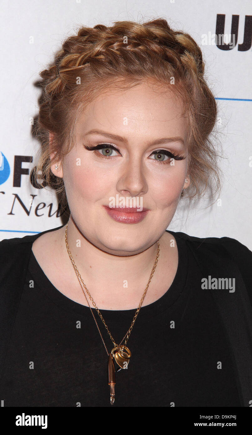 New York, USA. 21st June, 2013. Singer ADELE attends the UJA-Federation ...