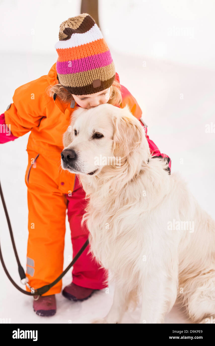 Stroking pet winter hi-res stock photography and images - Alamy