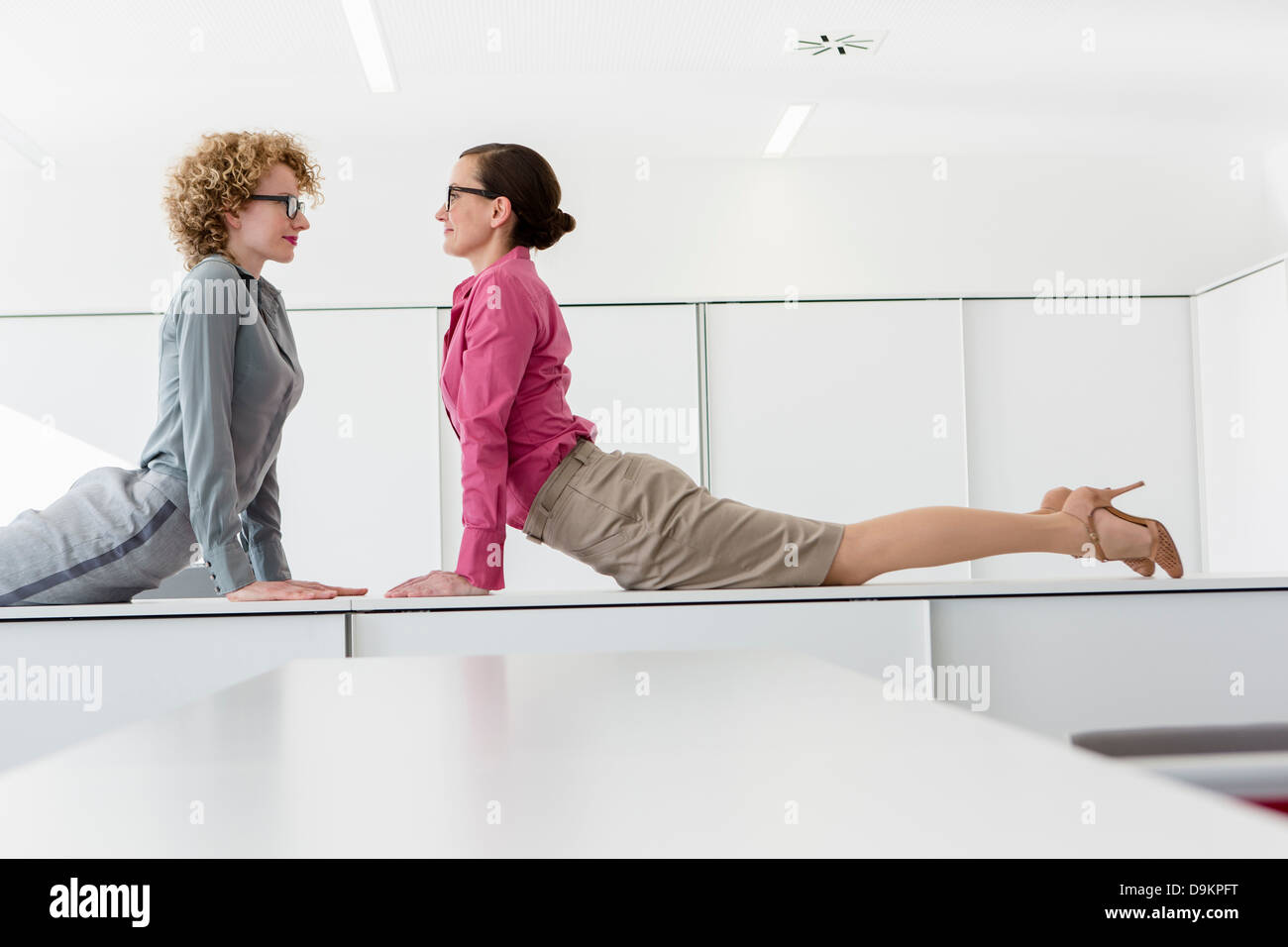 Female Lying On Desk High Resolution Stock Photography and Images - Alamy