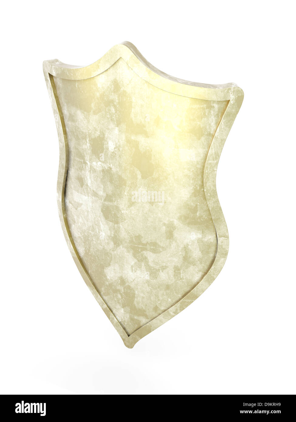 3D rendered Illustration. A fantasy metal shield Stock Photo - Alamy