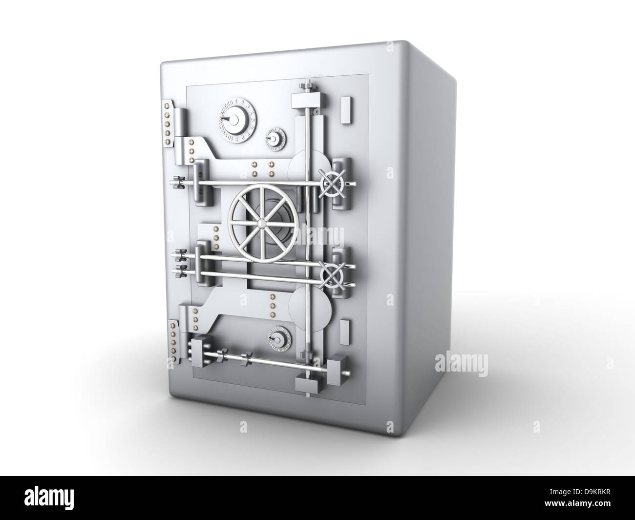 A bank safe. 3D rendered Illustration Stock Photo - Alamy
