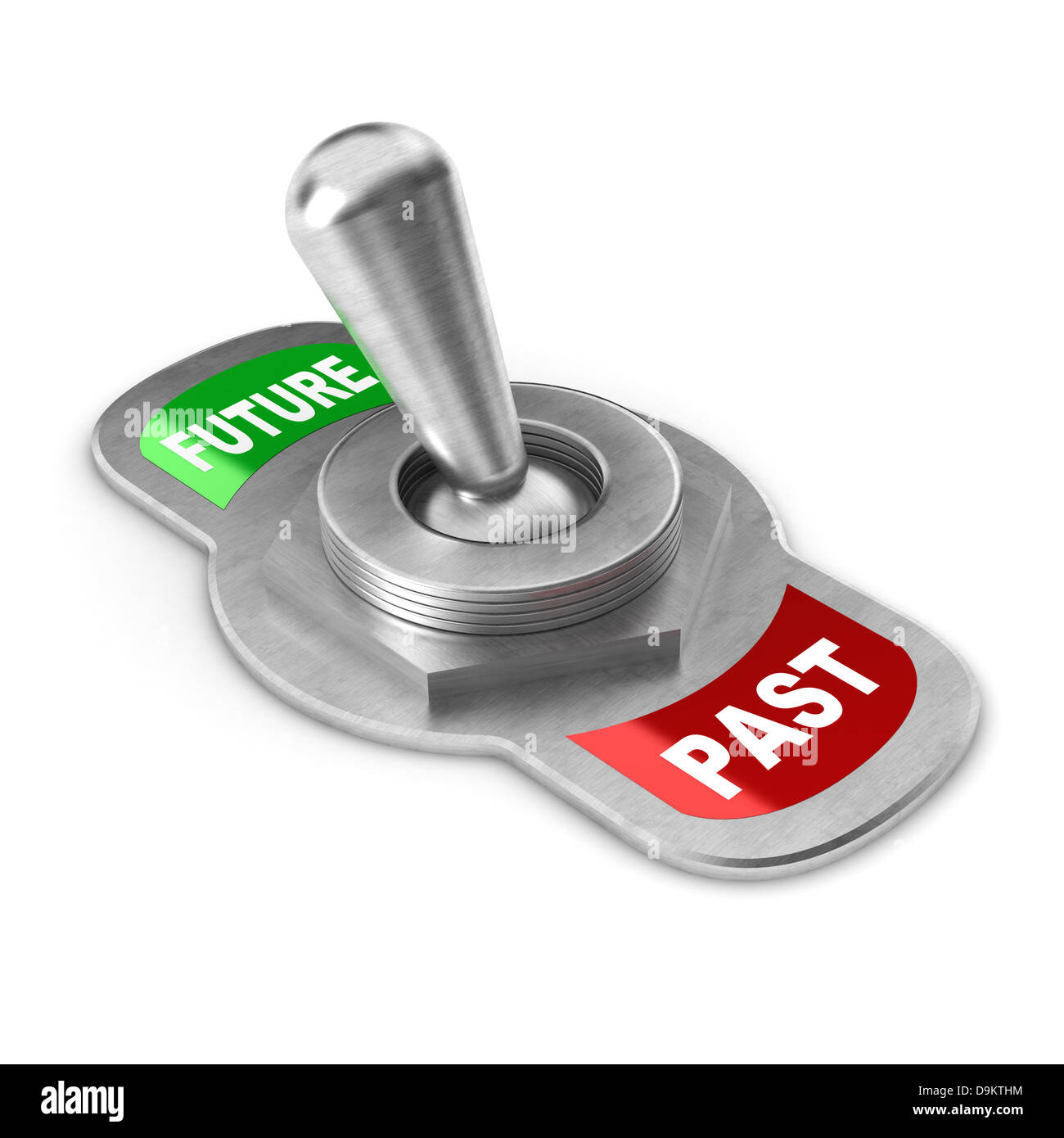 A Colourful 3d Rendered Future vs Past Concept Switch Illustration ...