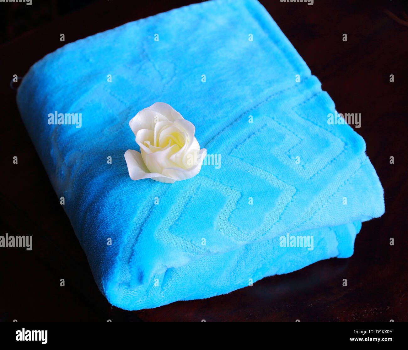 Towel, wellness object Stock Photo - Alamy