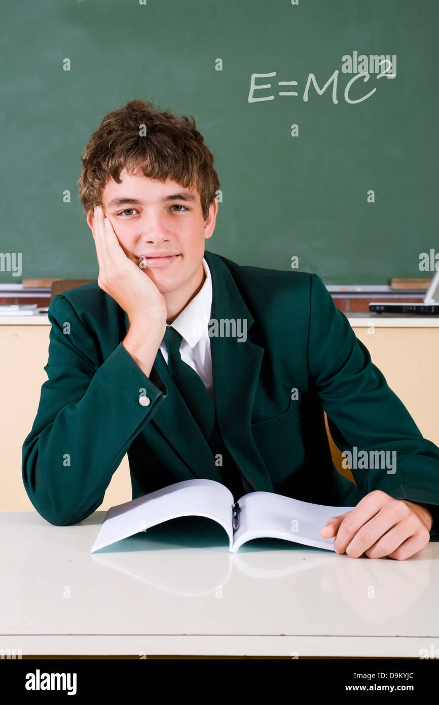 Handsome Boy In School Uniform High Resolution Stock Photography and ...