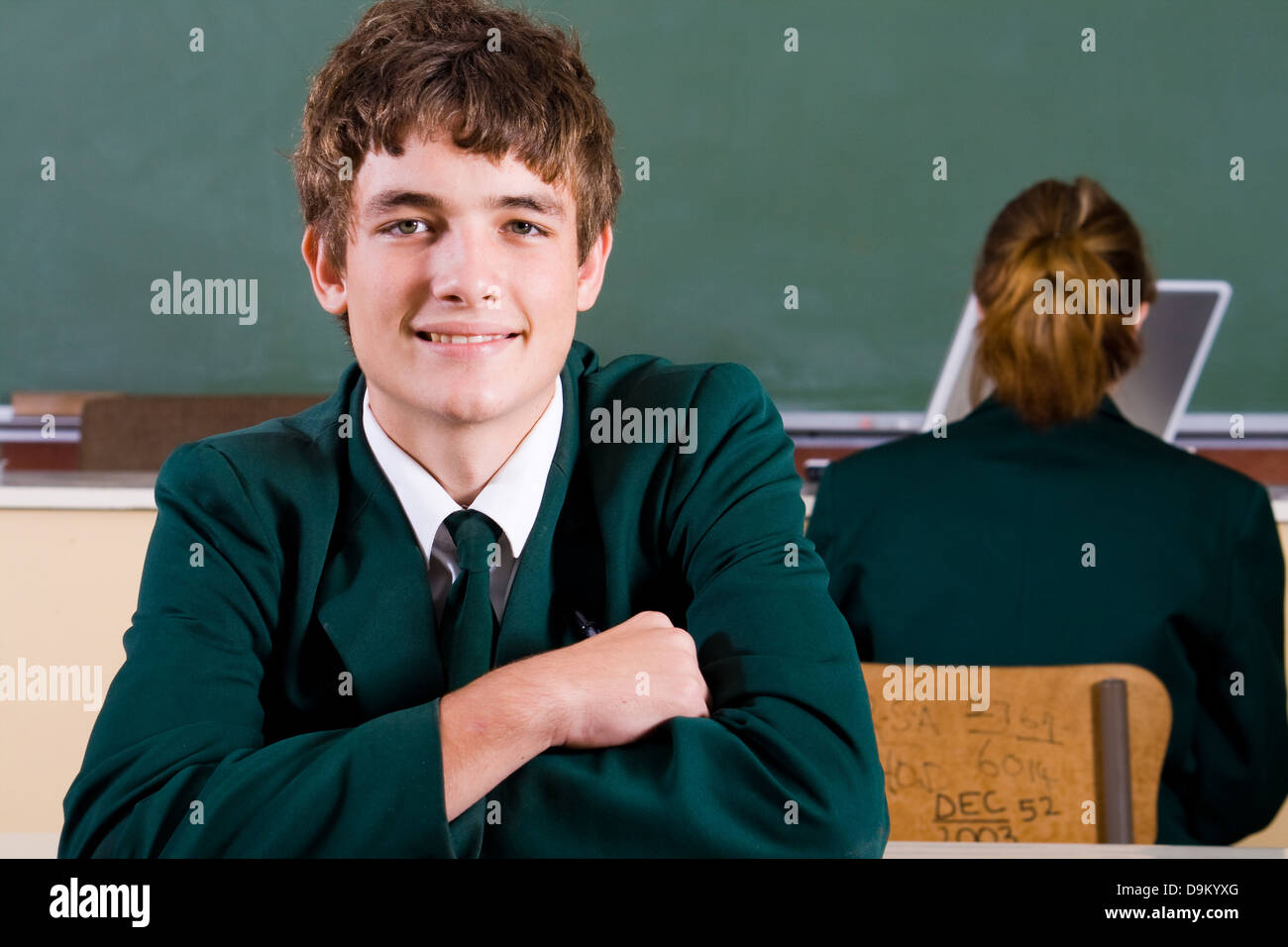 Highschool boy with tie hi-res stock photography and images - Alamy