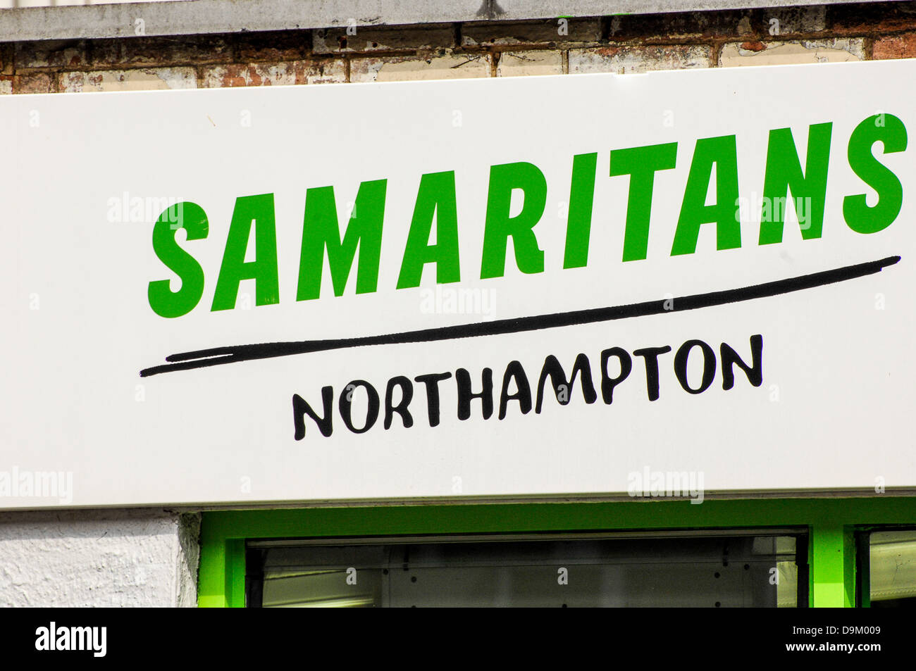 Samaritans sign northampton Stock Photo - Alamy