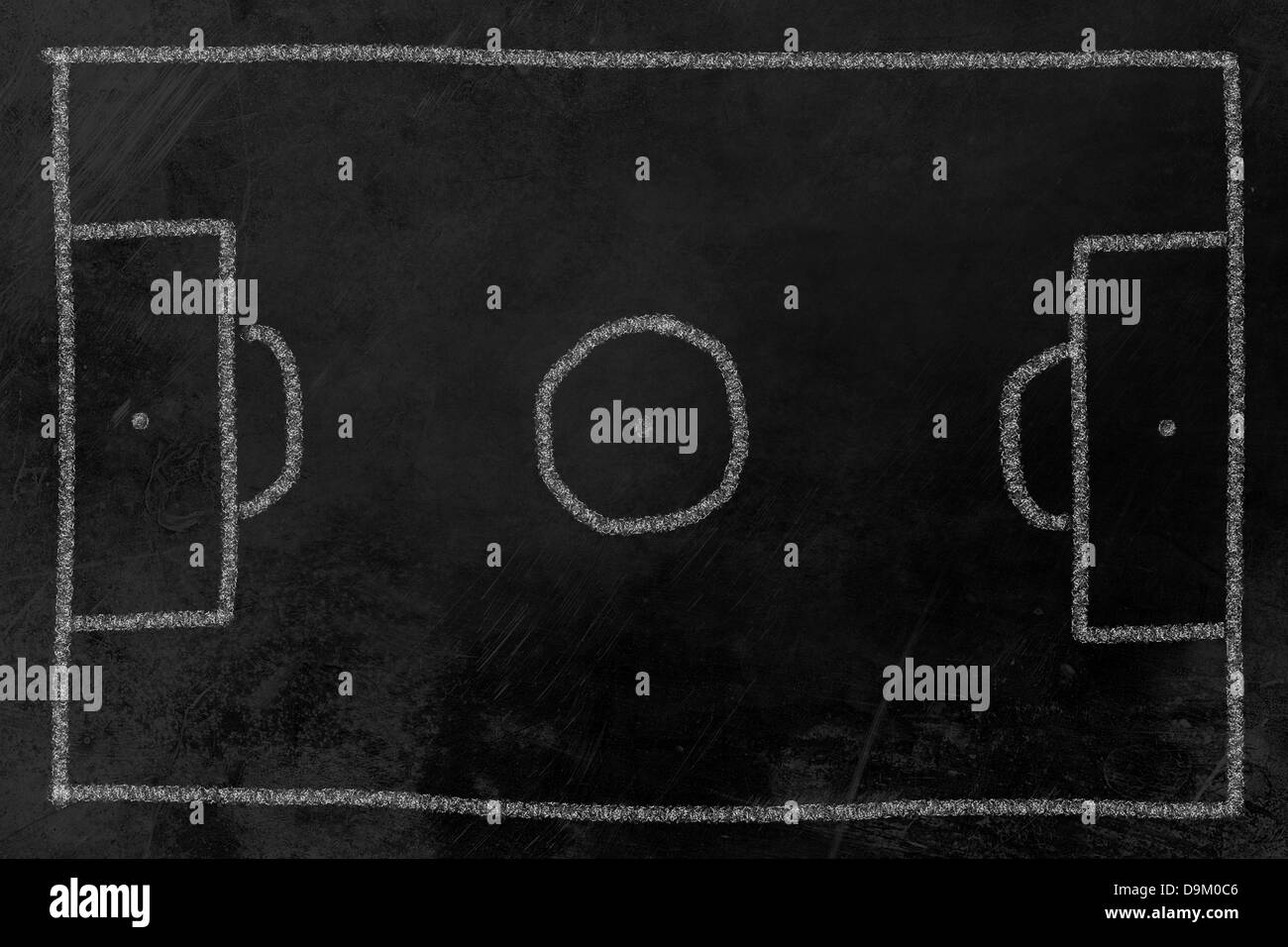 Soccer field on green Black and White Stock Photos & Images - Alamy