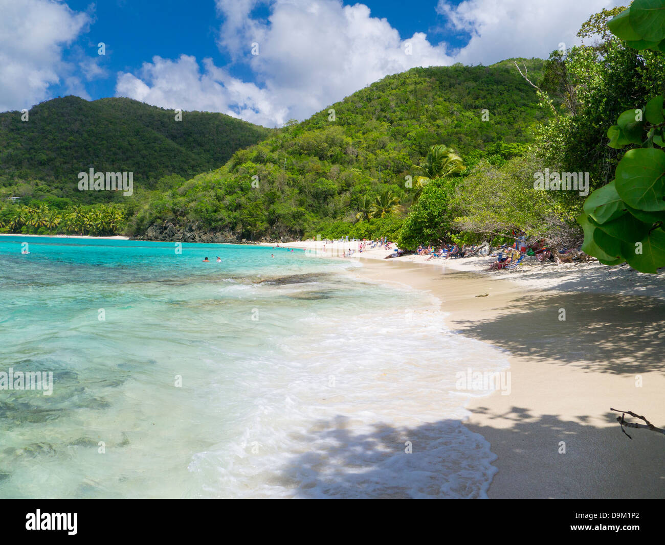 Hawksnest Bay Beach on the Caribbean Island of St John in the US Virgin ...
