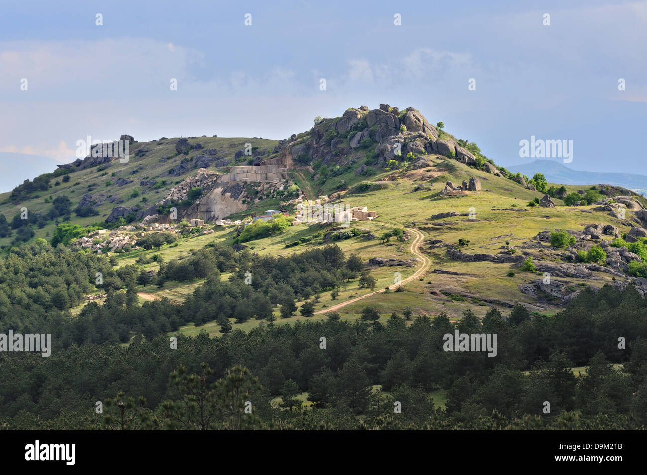 Mountain landscape near Prilep, Macedonia Stock Photo - Alamy