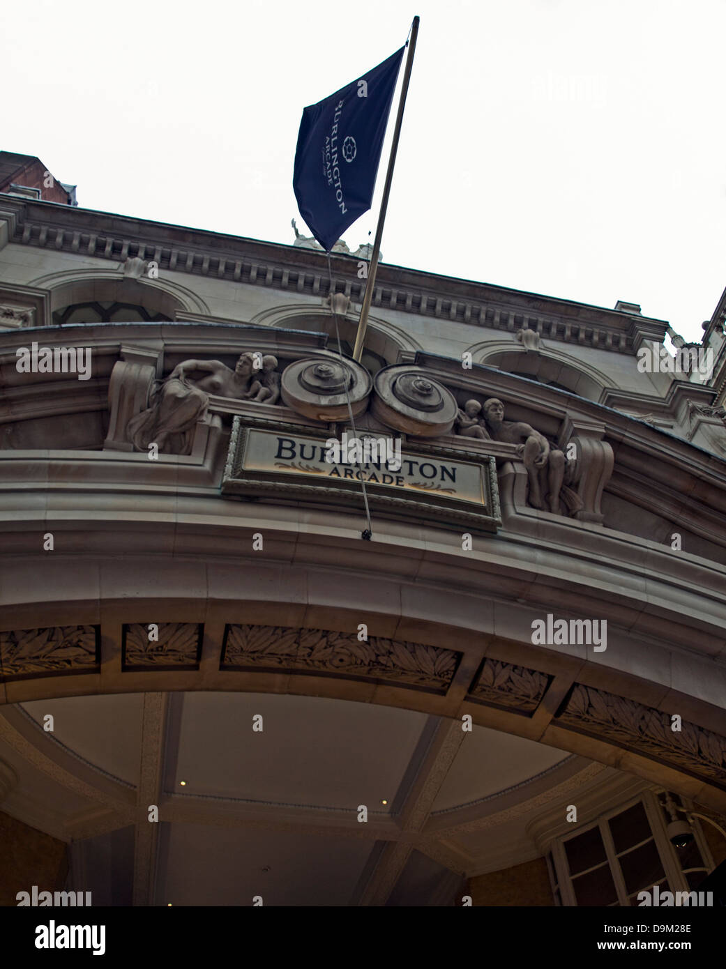 Entrance to Burlington Arcade, Mayfair, London, England, United Kingdom ...