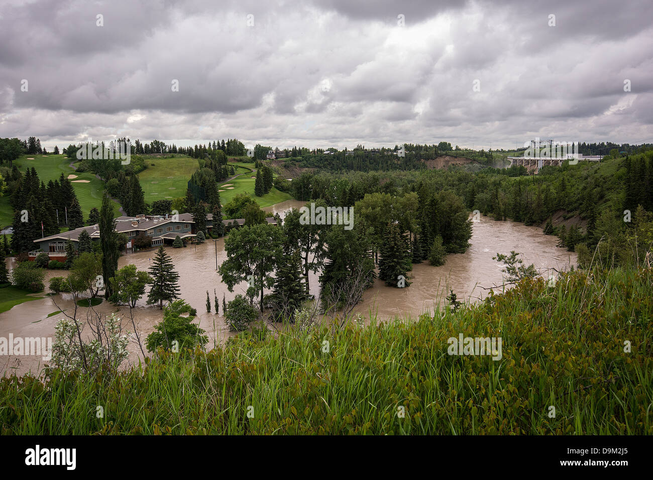 Calgary Alberta flood 2013 Stock Photo - Alamy