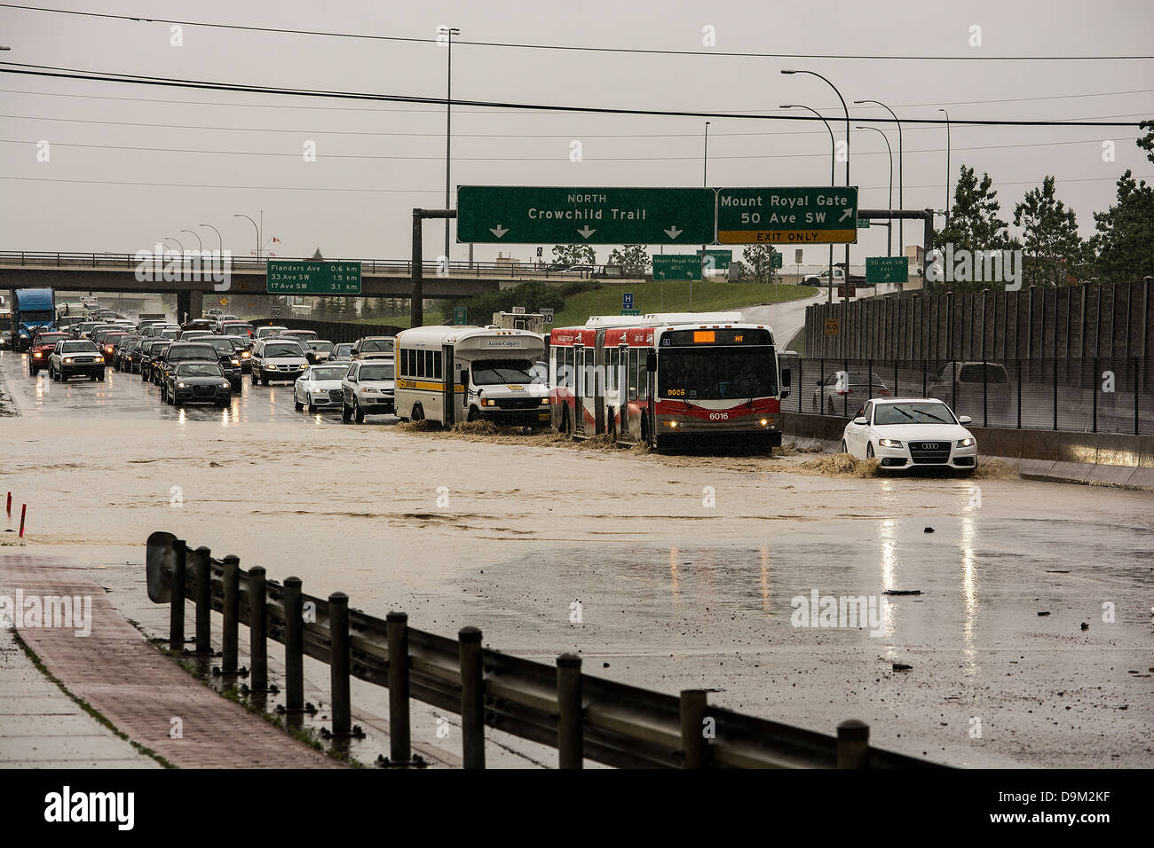 Calgary Alberta flood 2013 Stock Photo - Alamy