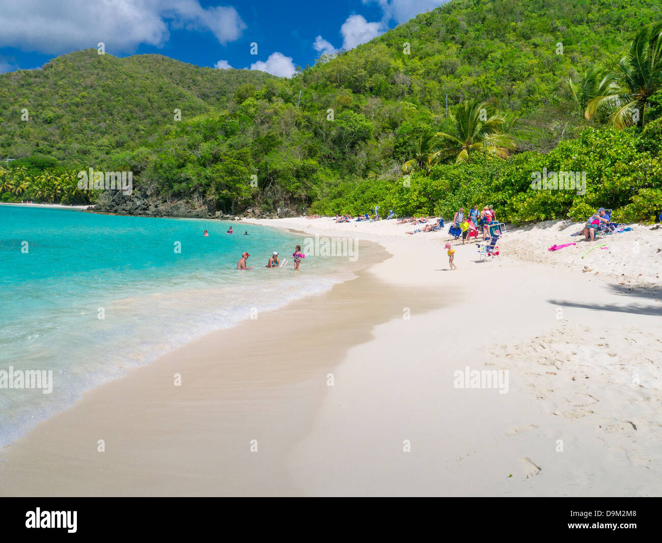Hawksnest Bay Beach on the Caribbean Island of St John in the US Virgin ...