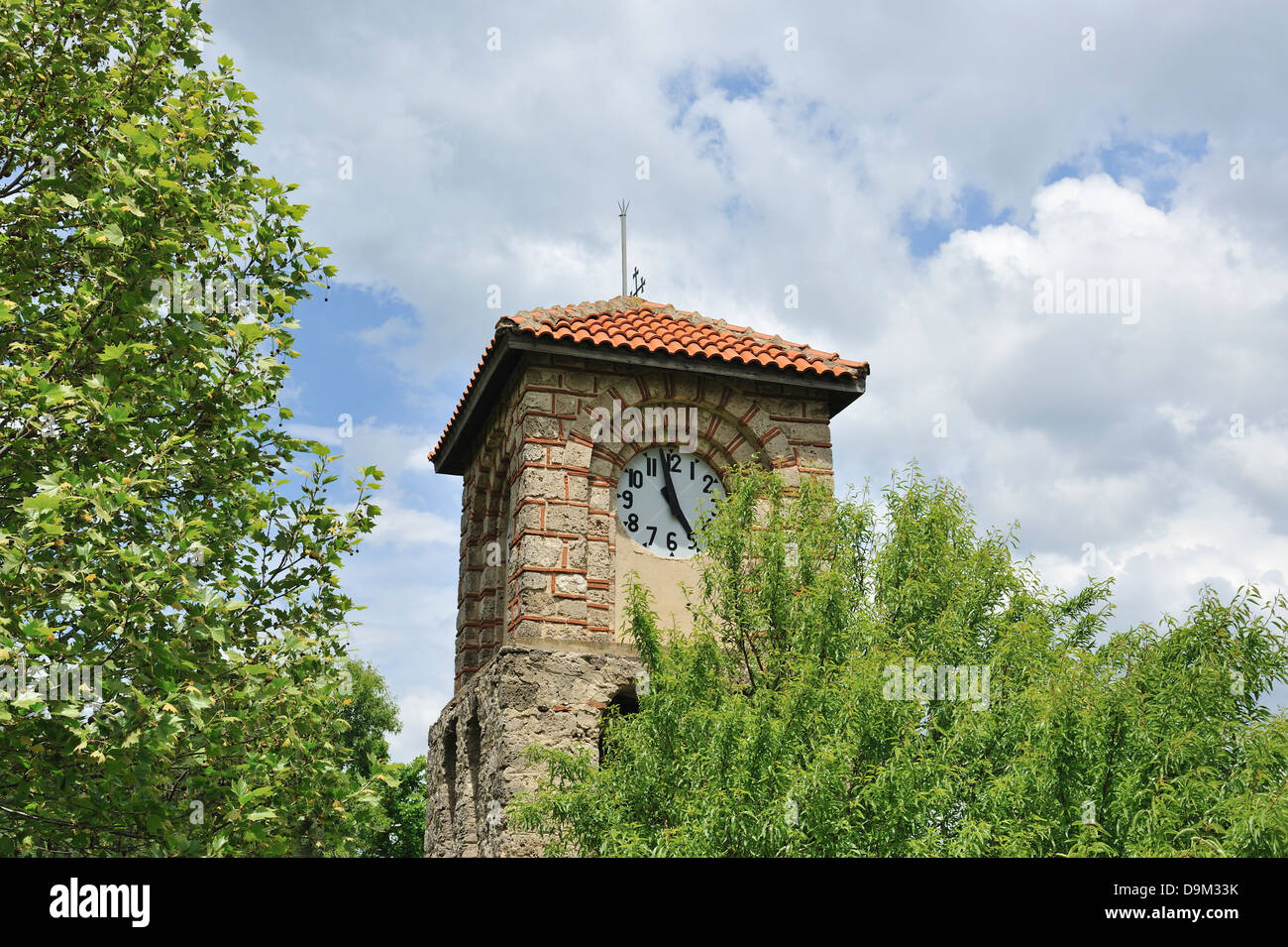 Clock tower, Sveta Bogorodica-Eleusa Monastery, Veljusa, Macedonia ...