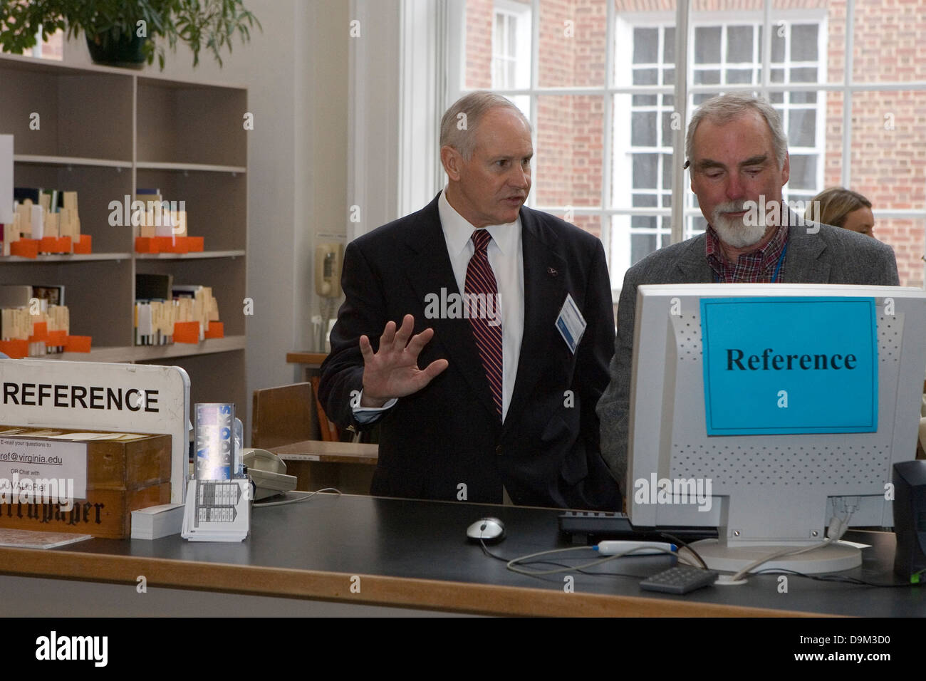 Virginia Head Football Coach Al Groh worked at the reference desk at ...